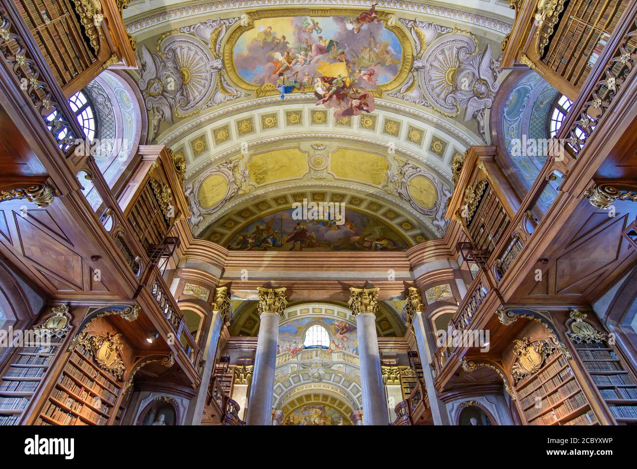 Nationalbibliothek Prunksaal, State Hall of the Austrian National ...