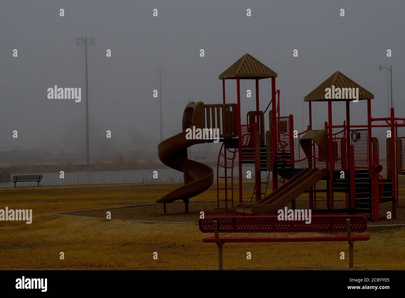 Morning Fog at Canyon, Texas Stock Photo - Alamy