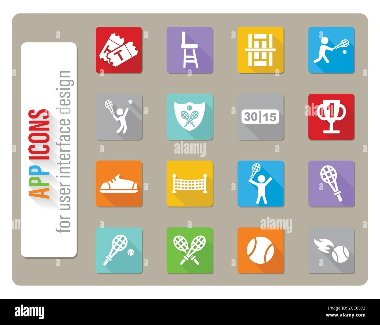 tennis icon set Stock Vector Image & Art - Alamy