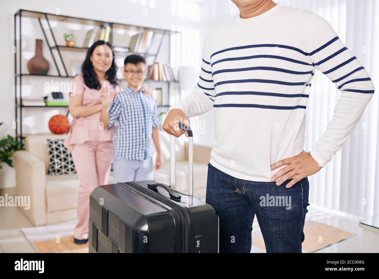 Father going on business trip Stock Photo - Alamy
