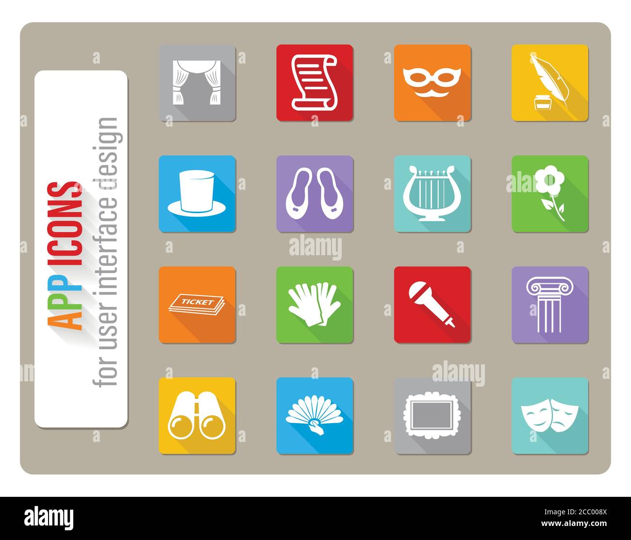 theater icon set Stock Vector Image & Art - Alamy
