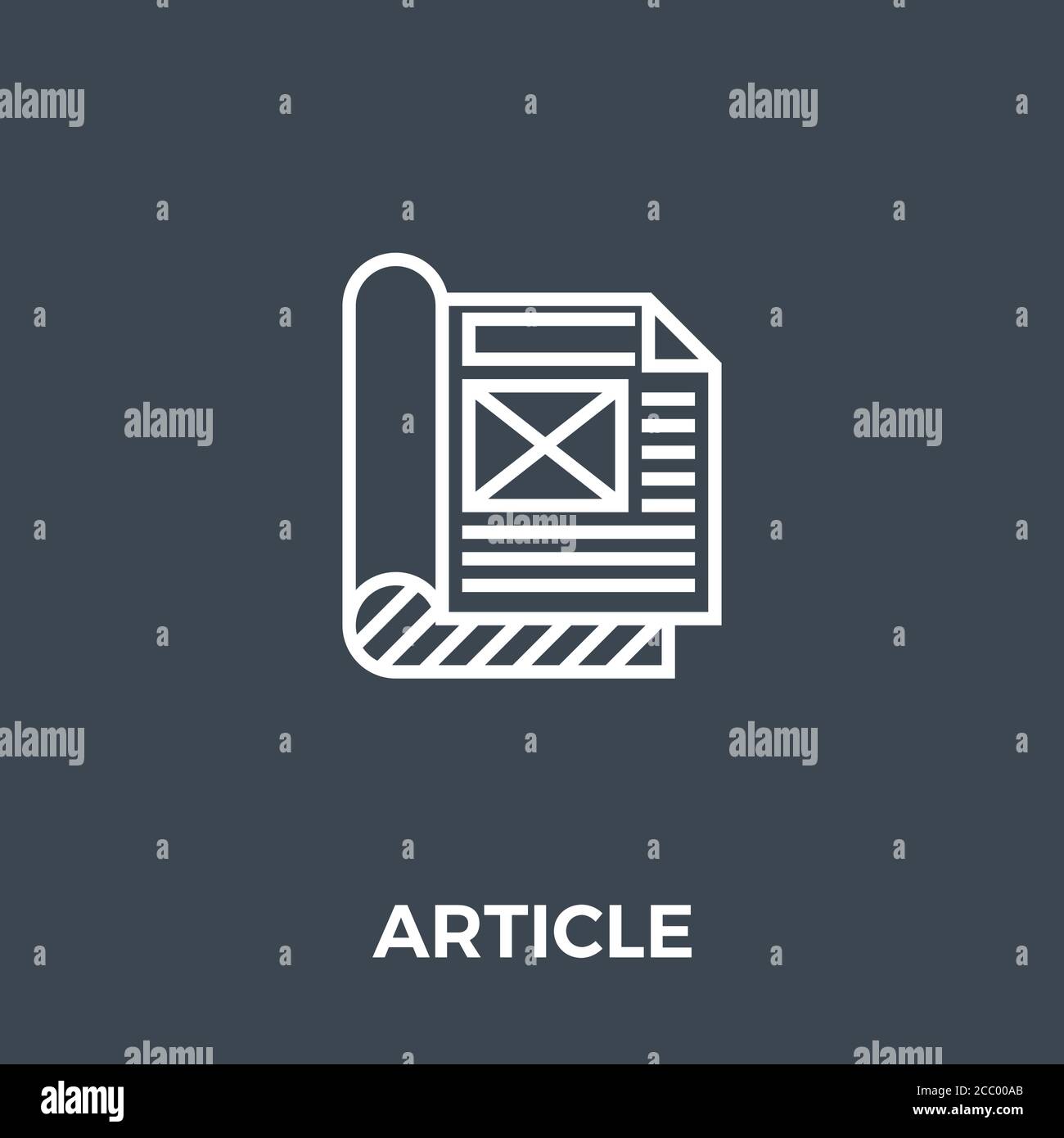 Article Icon Vector Stock Vector Image & Art - Alamy