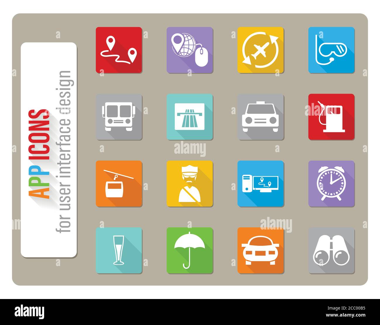 travel icon set Stock Vector Image & Art - Alamy