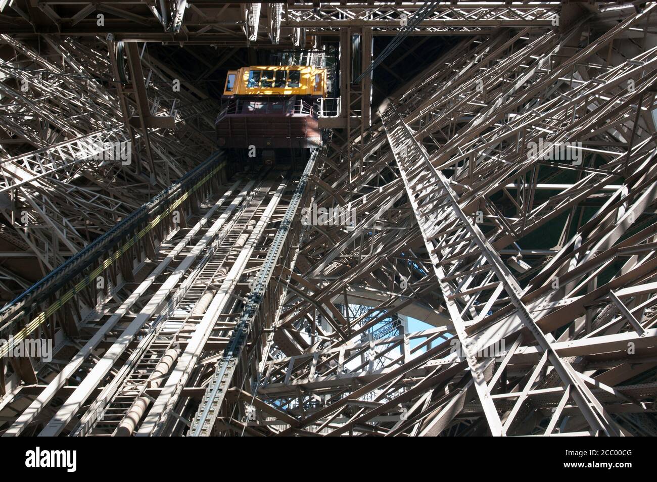 Eiffel Tower Elevator, Paris, France Stock Photo - Alamy