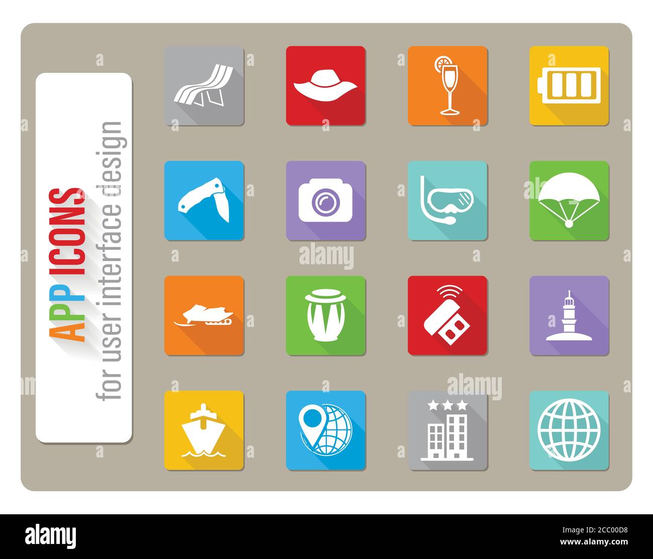 travel icon set Stock Vector Image & Art - Alamy