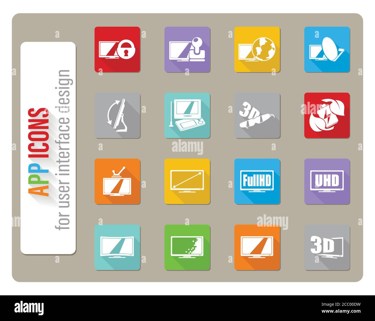 Vector TV features and specifications Stock Vector Image & Art - Alamy