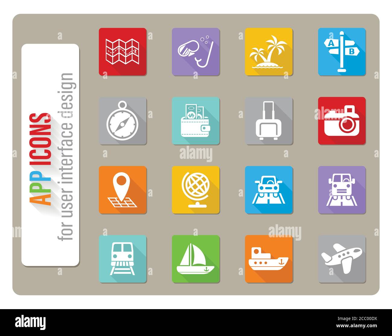 travel icon set Stock Vector Image & Art - Alamy