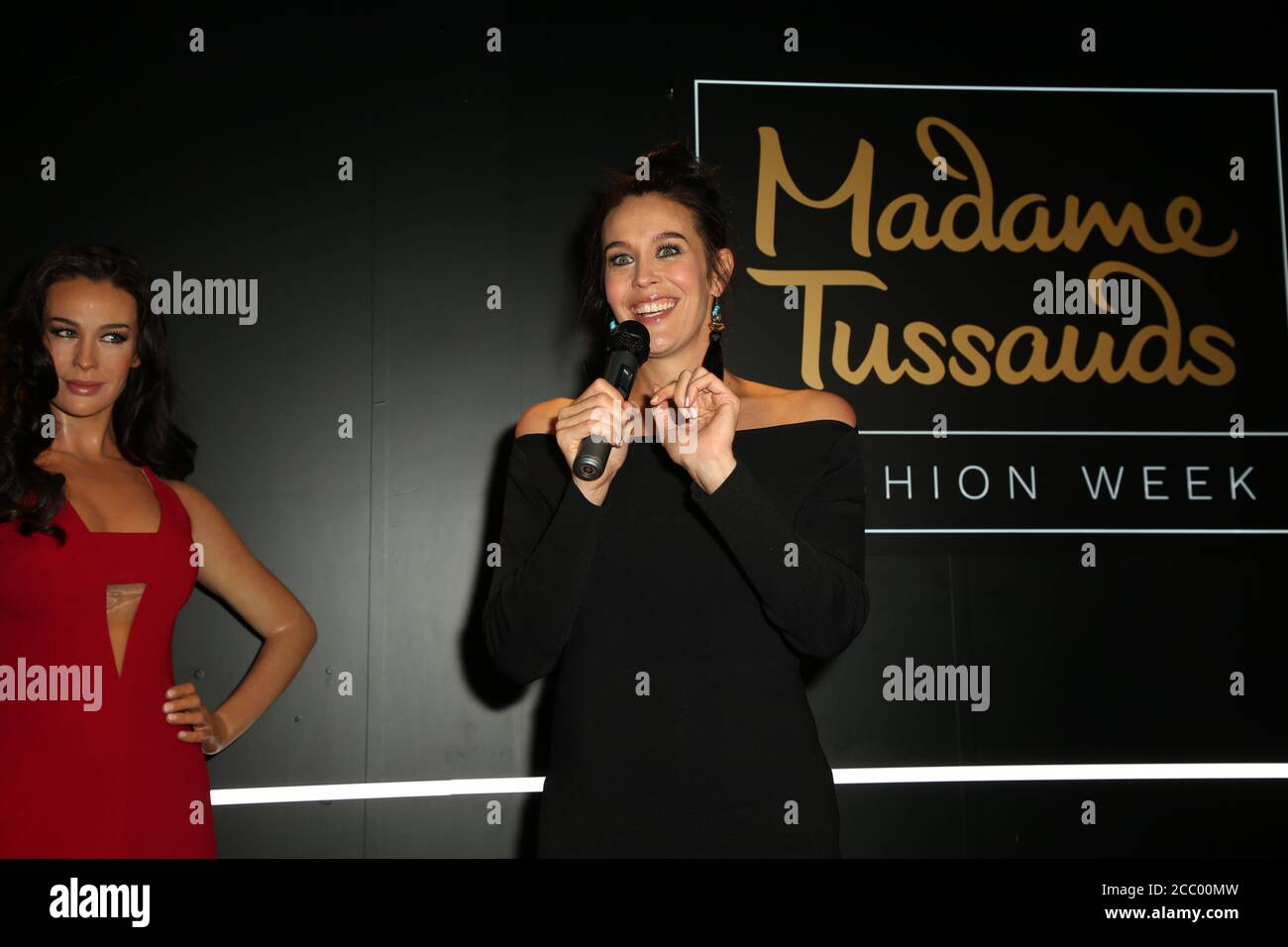 Aussie Icon Megan Gale and her first ever wax figure at Madame Tussauds ...