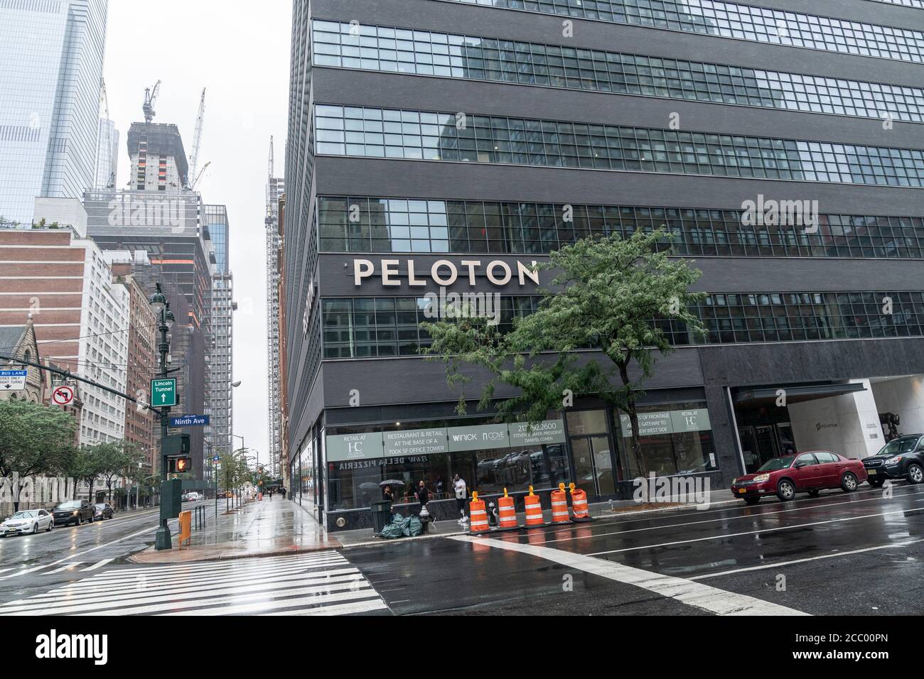 New York, NY - August 16, 2020: General view of Peloton headquarters in ...