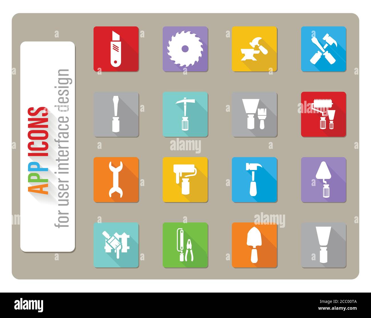 Work tools icons set Stock Vector Image & Art - Alamy