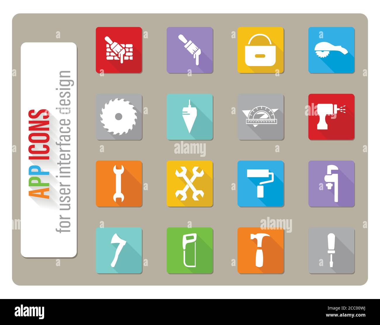 Work tools icons set Stock Vector Image & Art - Alamy