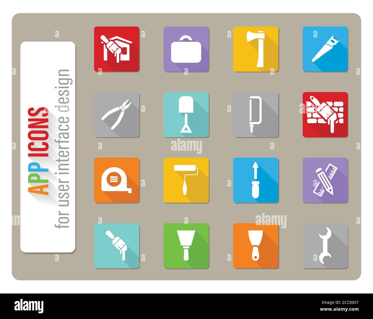 Hand tools symbol logo Stock Vector Images - Alamy