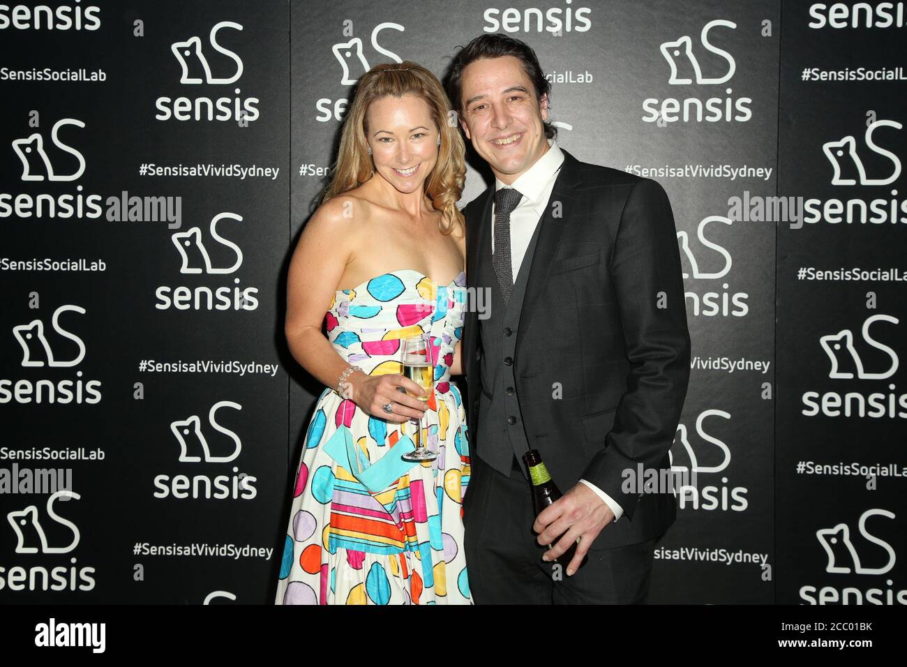 Sara O'Connor and Samuel Johnson (2017 Gold Logie winner) at the Sensis ...