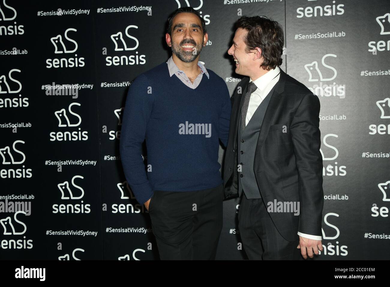 Pictured, L-R: Adam Goodes (2014 Australian of the Year and Sydney ...