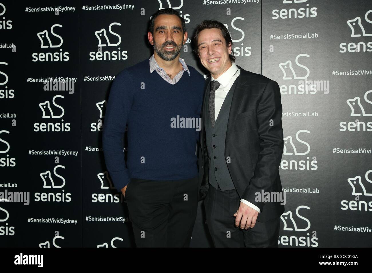 Pictured, L-R: Adam Goodes (2014 Australian of the Year and Sydney ...
