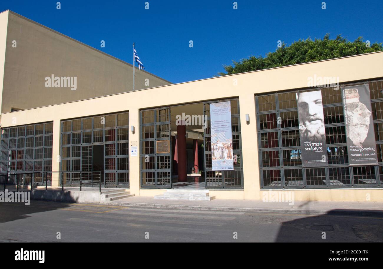 Heraklion Archaeological Museum at Crete, Greece Stock Photo - Alamy