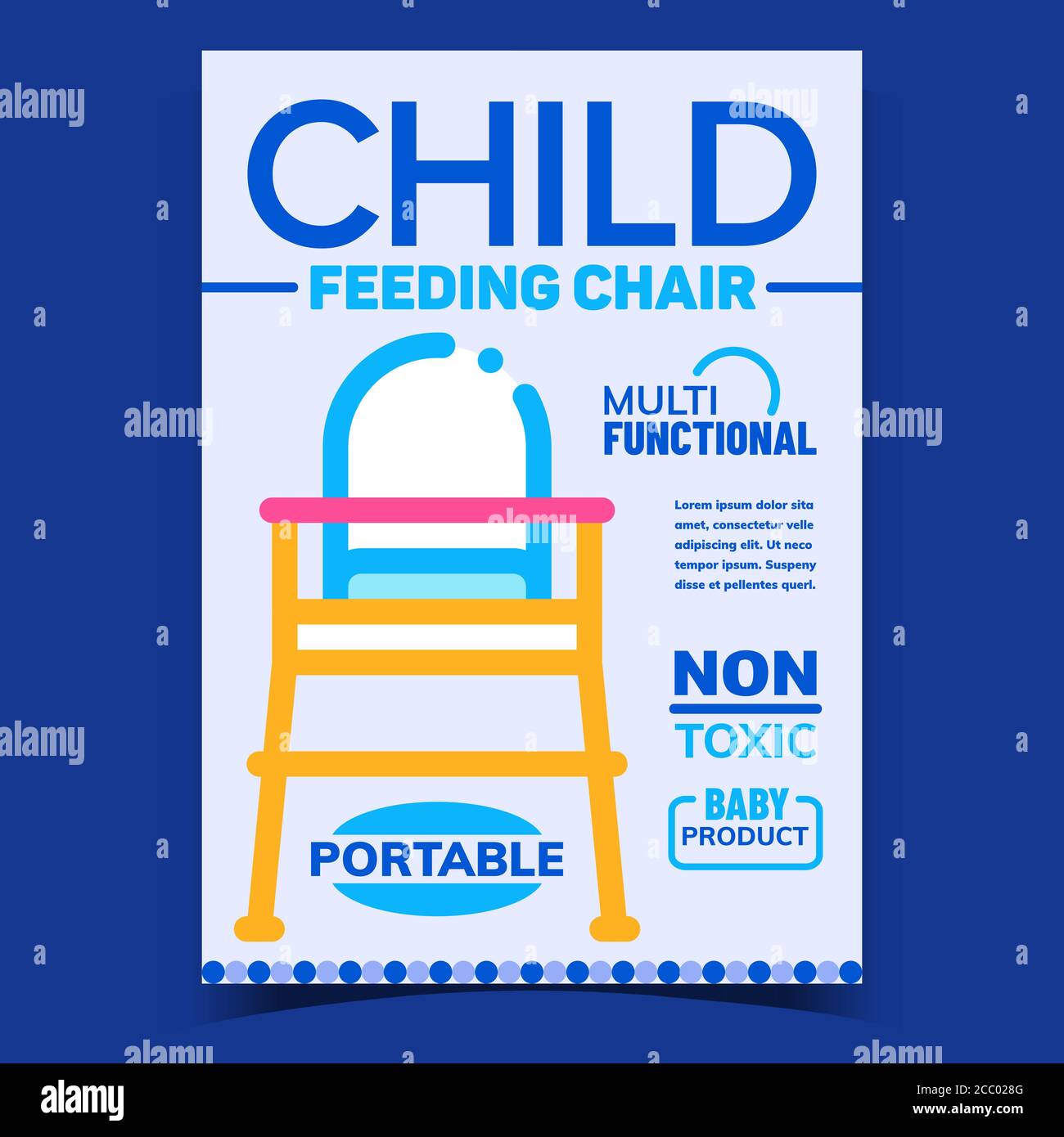 Feeding chair Stock Vector Images - Alamy