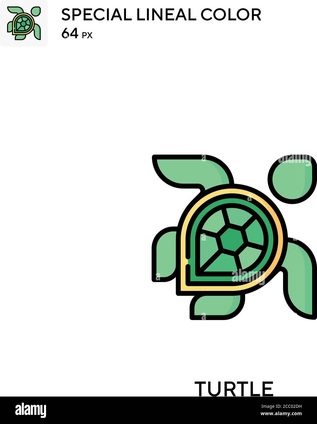 Turtle Special lineal color vector icon. Turtle icons for your business ...