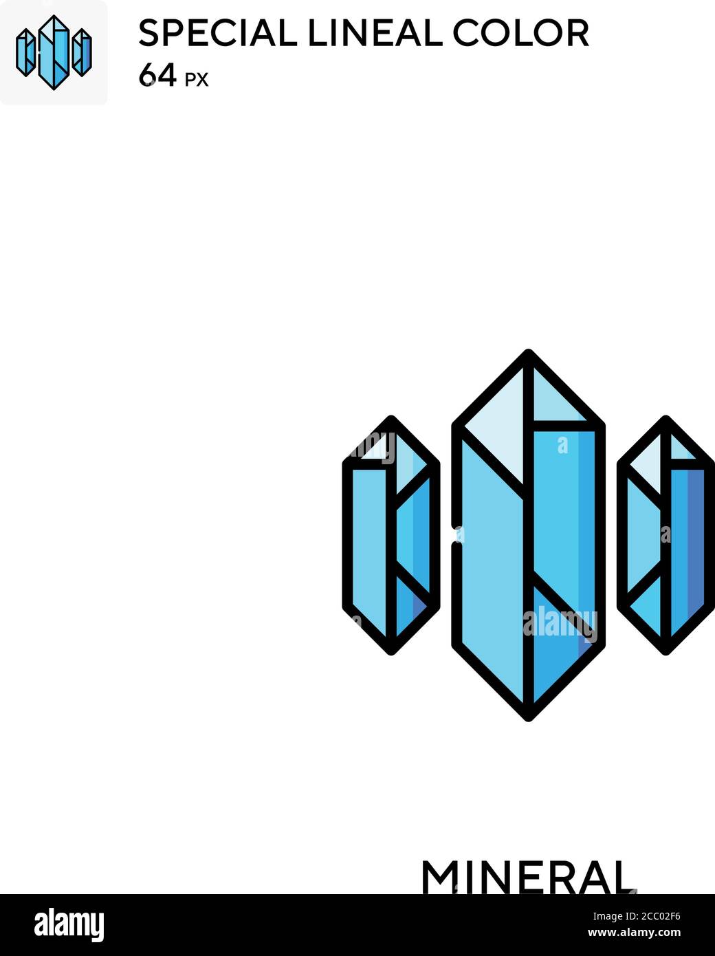 Mineral Special lineal color vector icon. Mineral icons for your ...