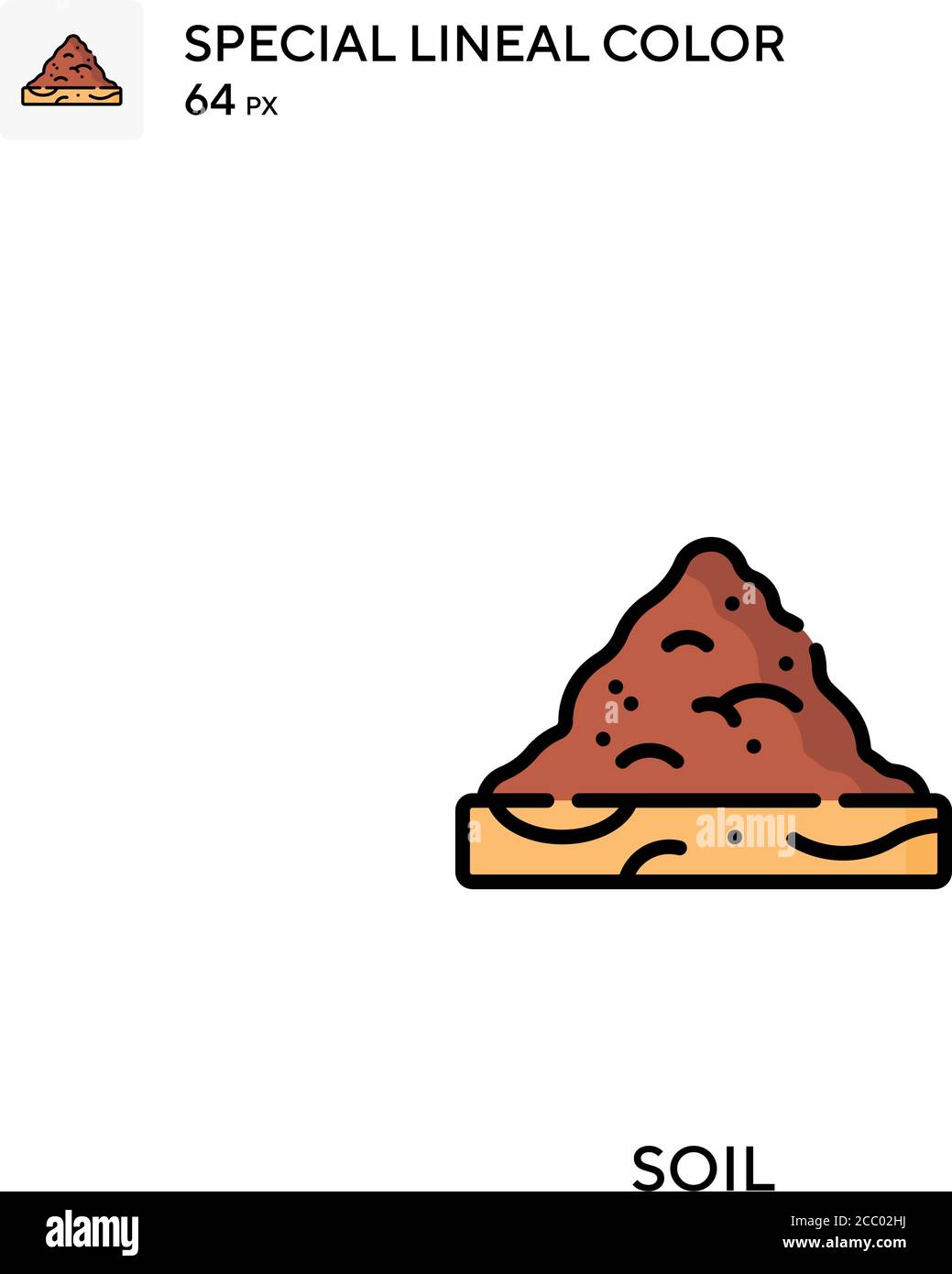 Soil Special lineal color vector icon. Soil icons for your business ...