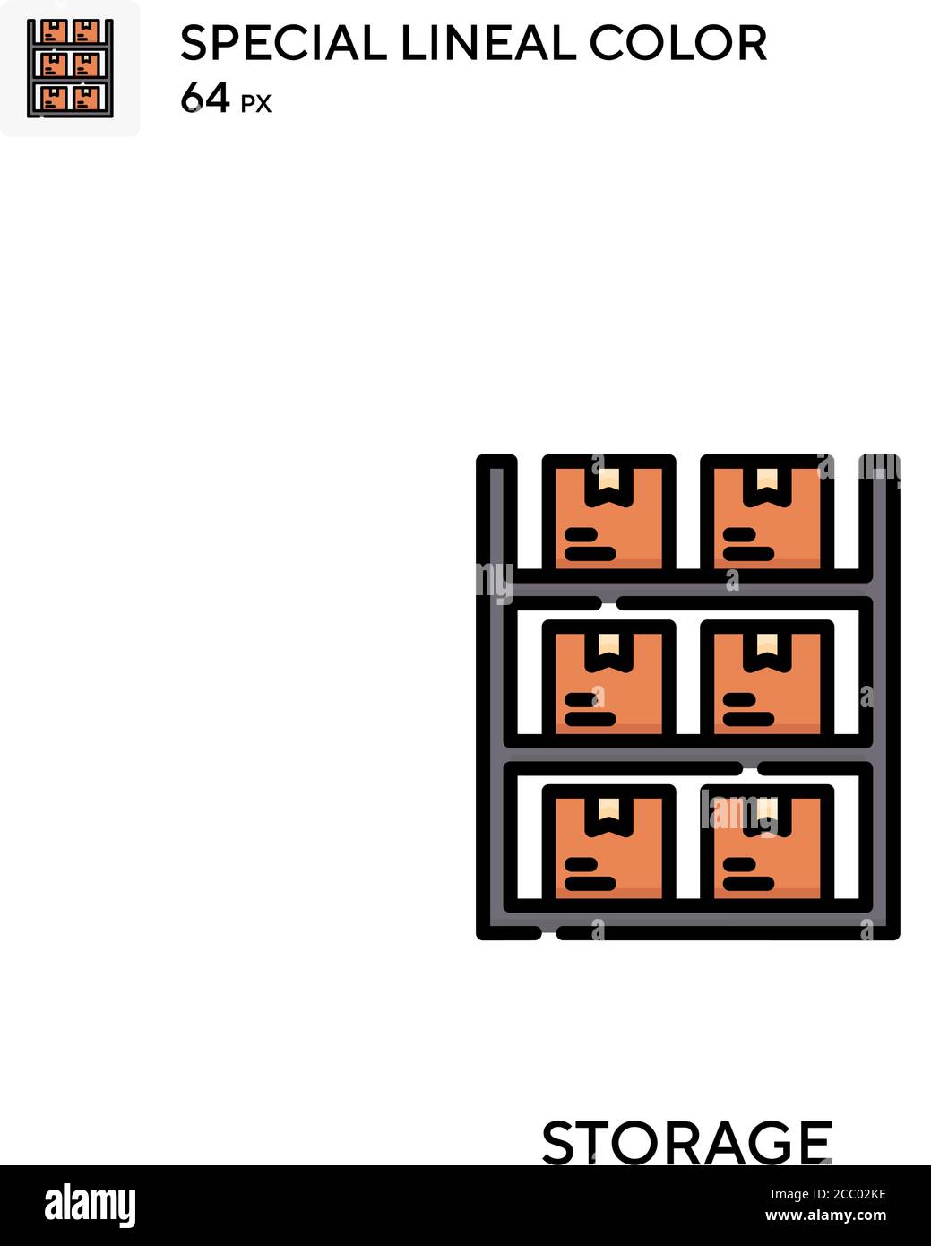 Storage Special lineal color vector icon. Storage icons for your ...