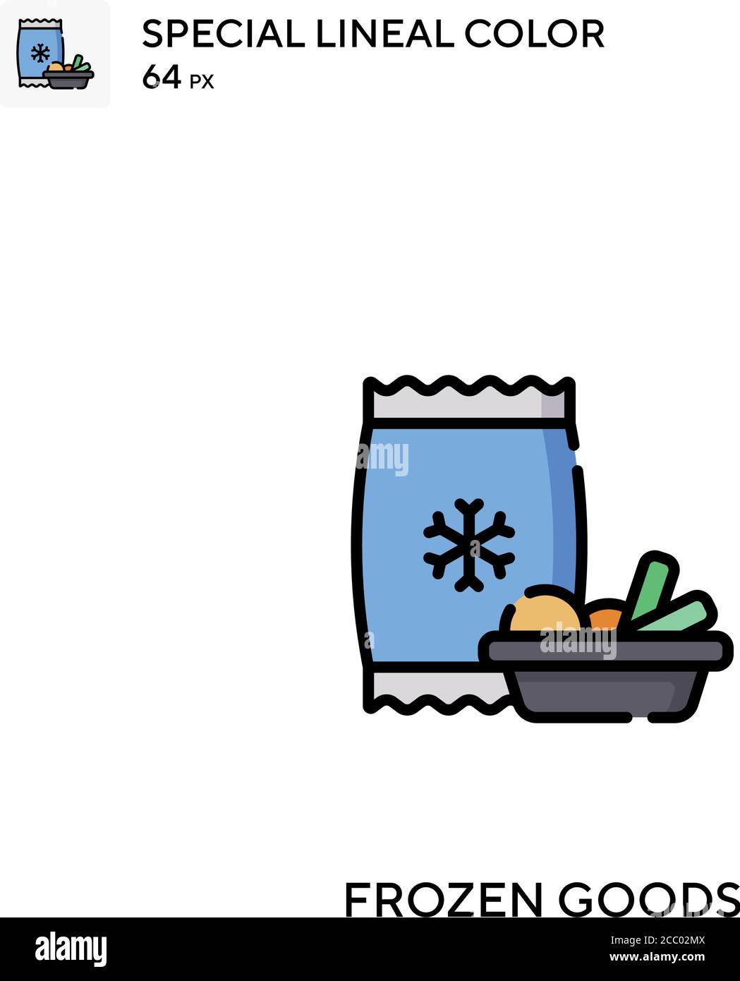 Frozen foods section Stock Vector Images - Alamy