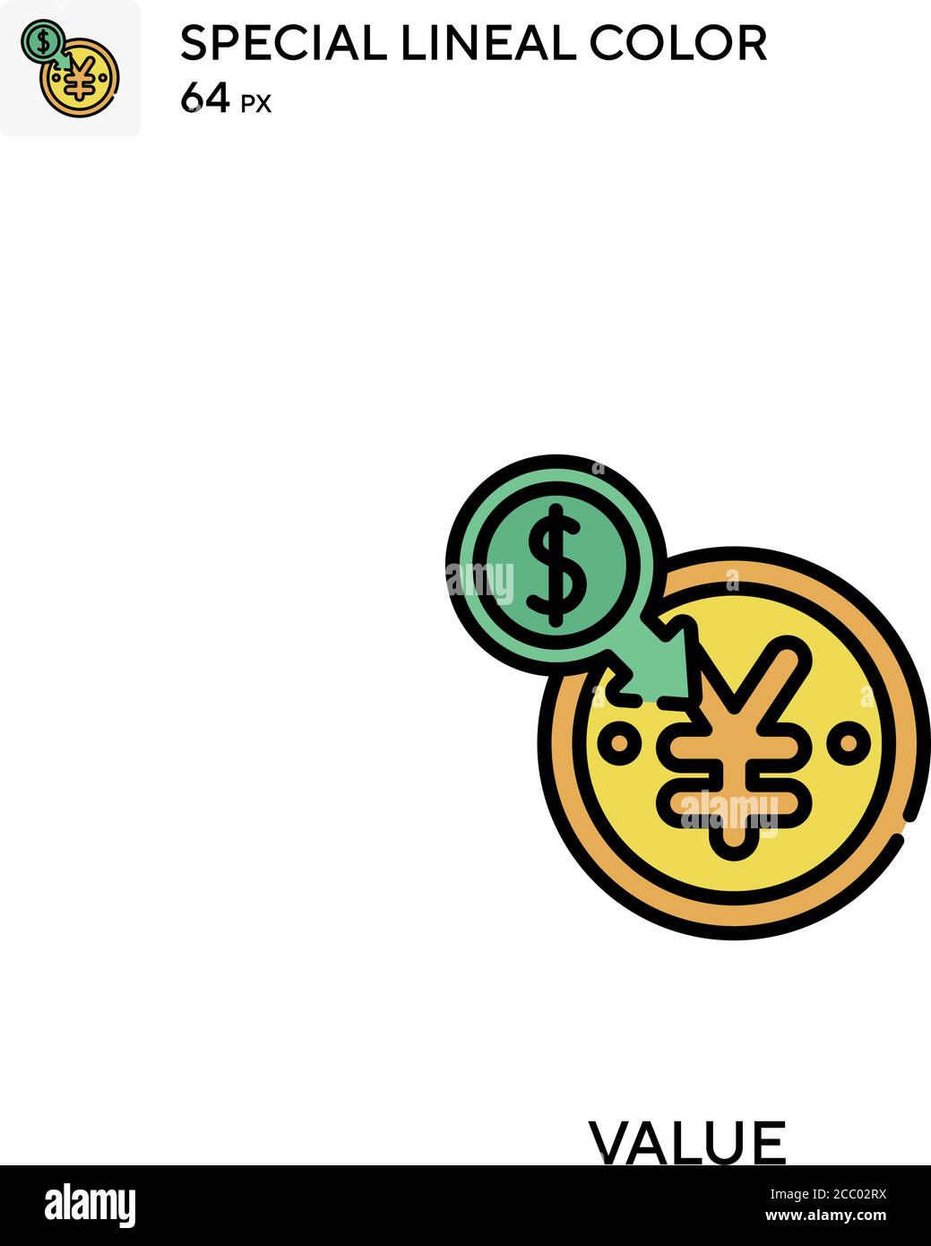 Value Special lineal color vector icon. Value icons for your business ...