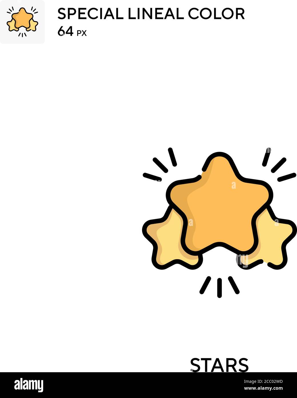 Stars Special lineal color vector icon. Stars icons for your business ...