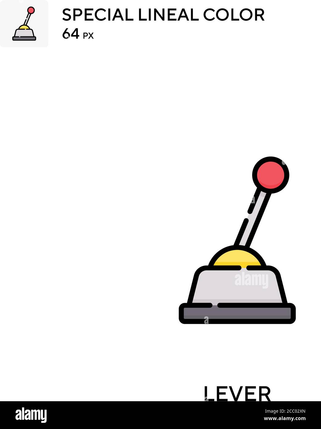 Lever Special lineal color vector icon. Lever icons for your business ...