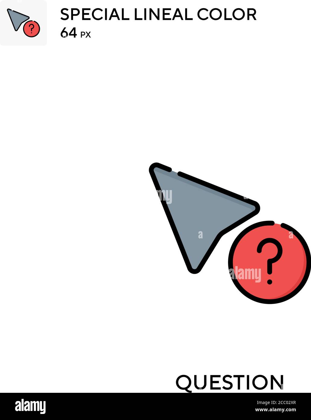 Question Special lineal color vector icon. Question icons for your ...