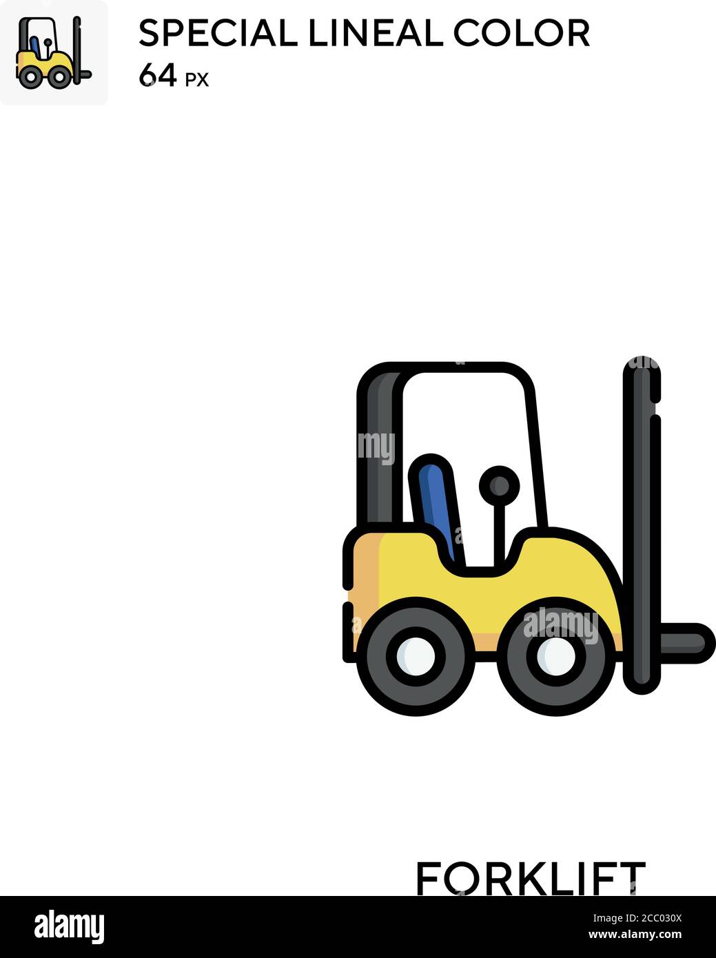 Forklift Special lineal color vector icon. Forklift icons for your ...