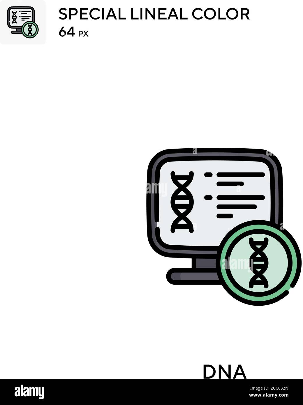 Dna Special lineal color vector icon. Dna icons for your business ...