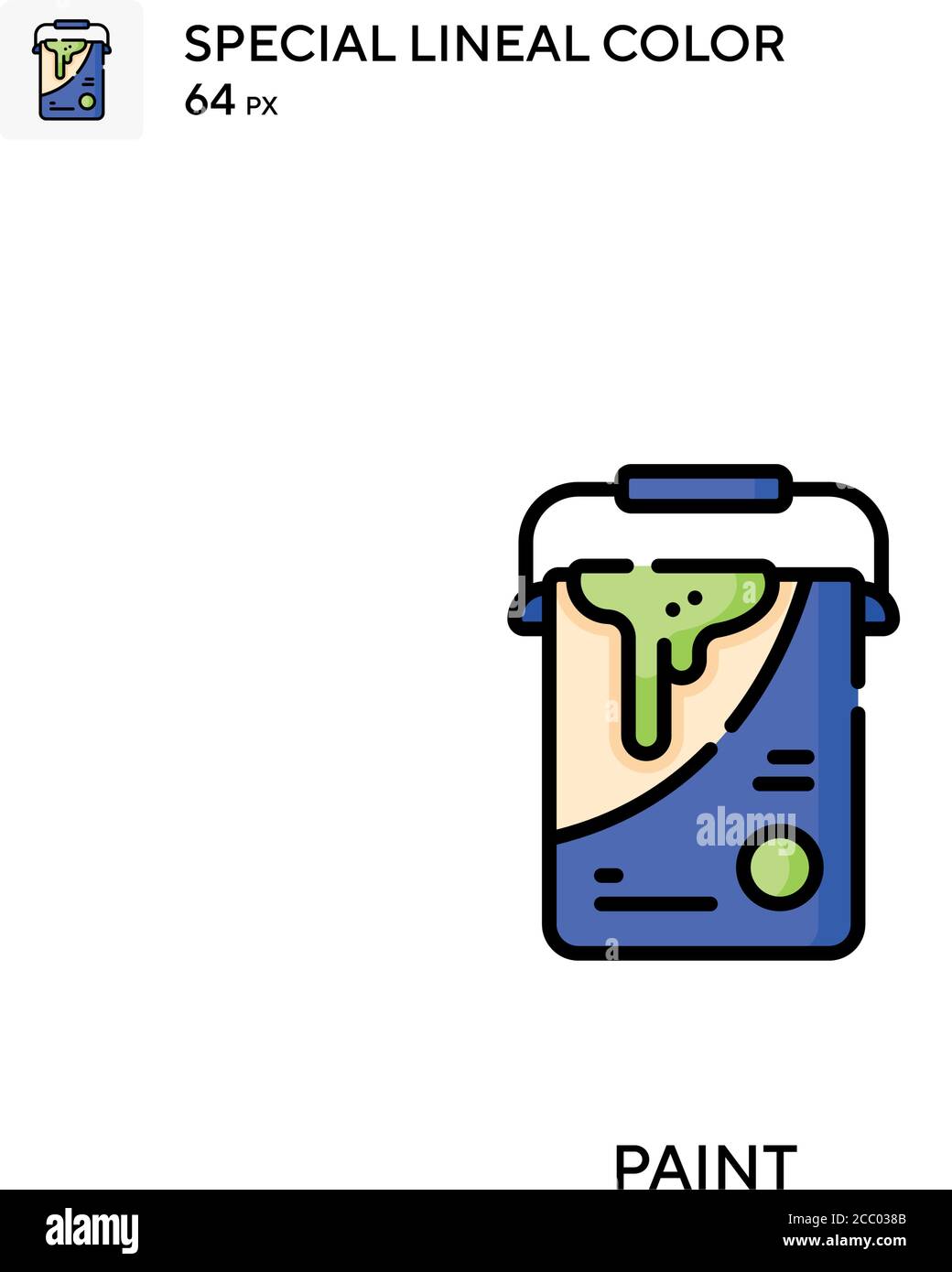 Paint Special lineal color vector icon. Paint icons for your business ...