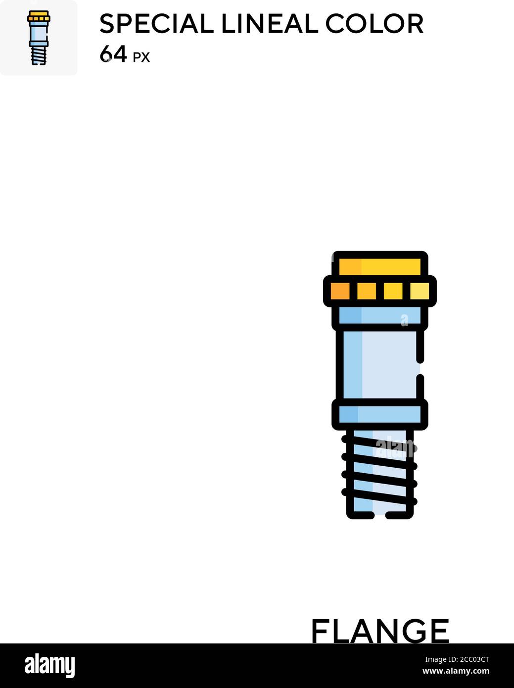 Flange Special lineal color vector icon. Flange icons for your business ...