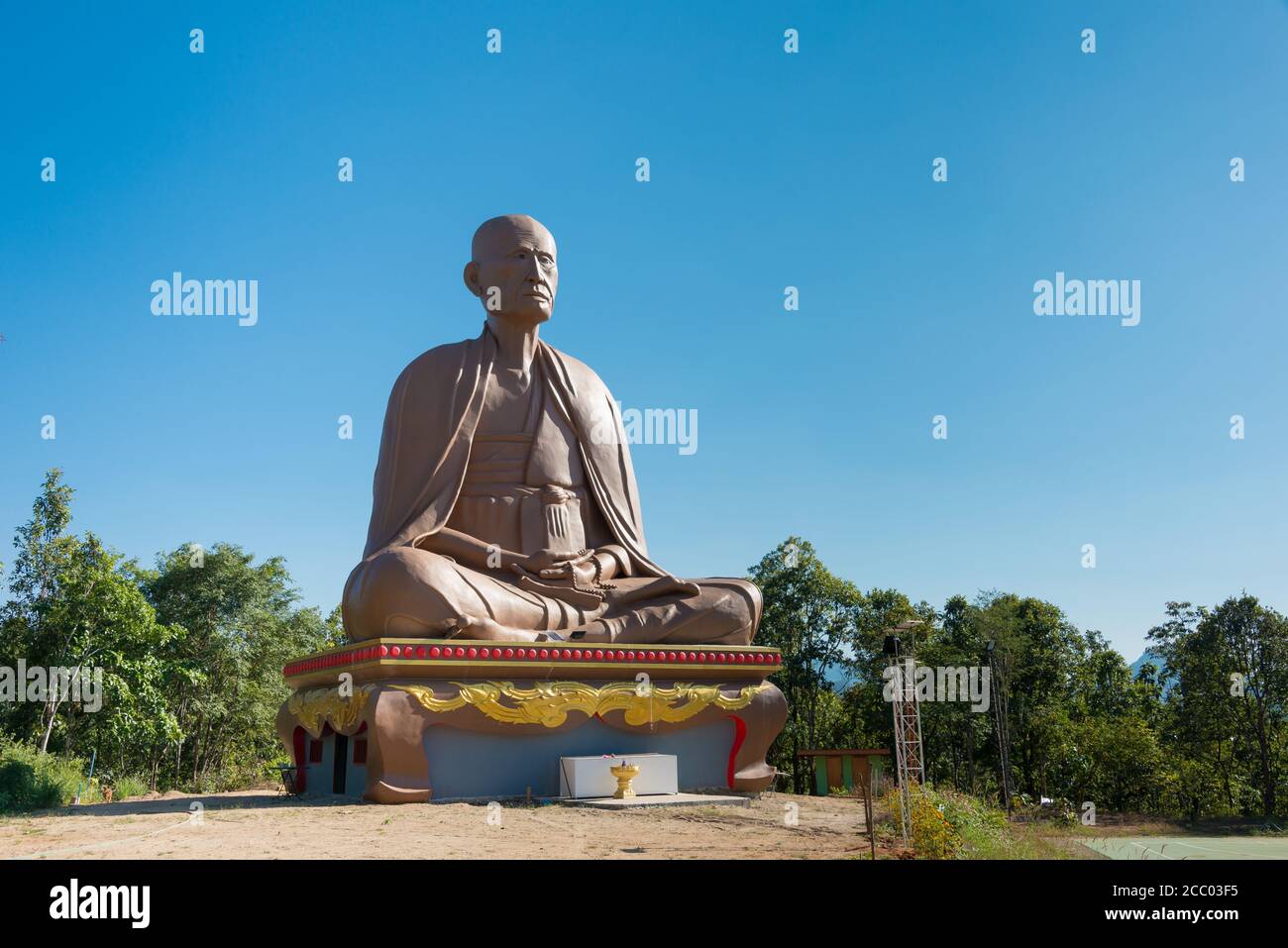 Pai, Thailand - Big Monk Statue in Pai, Mae Hong Son Province, Thailand ...