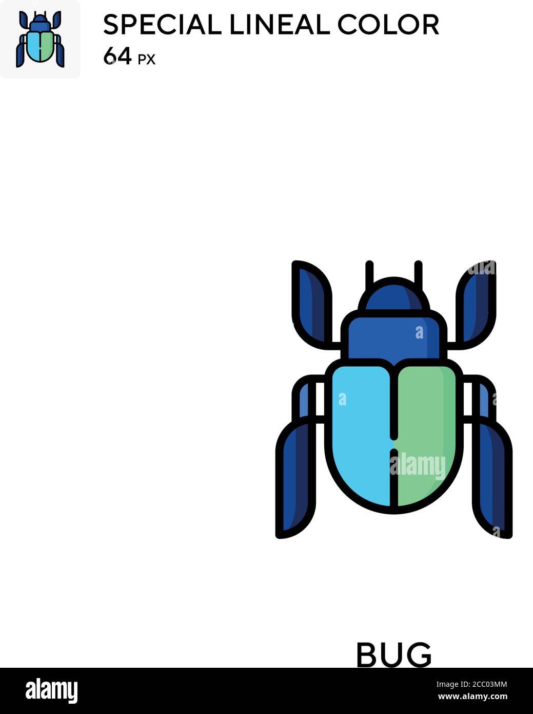 Bug Special lineal color vector icon. Bug icons for your business ...