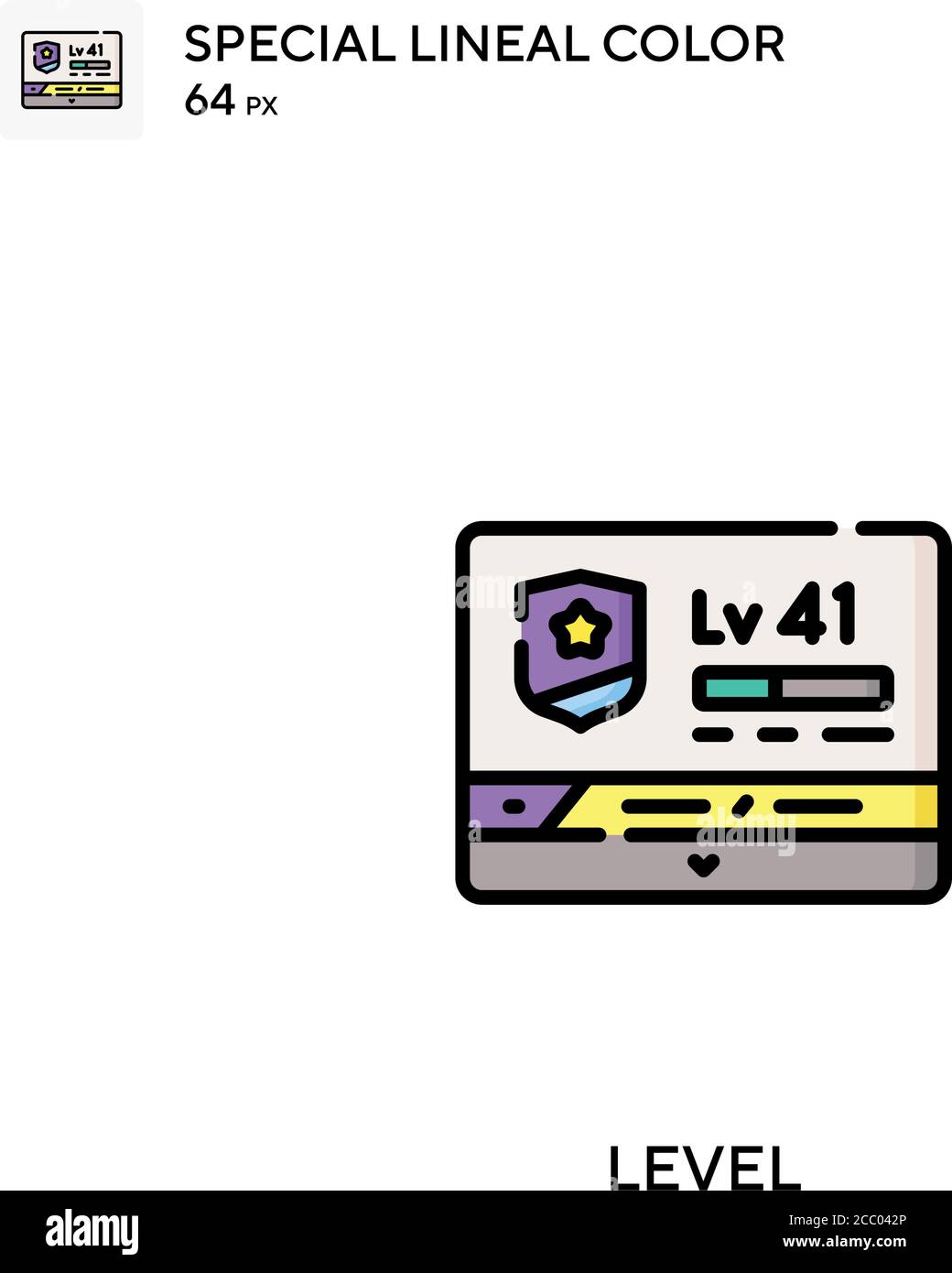 Level Special lineal color vector icon. Level icons for your business ...
