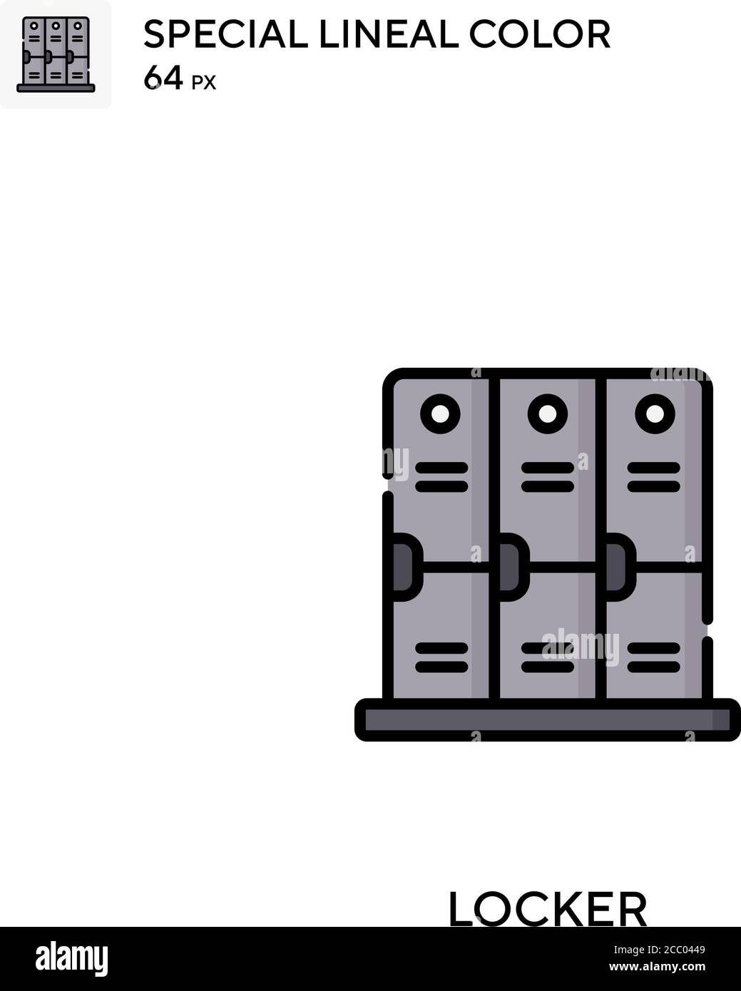 Locker Special lineal color vector icon. Locker icons for your business ...