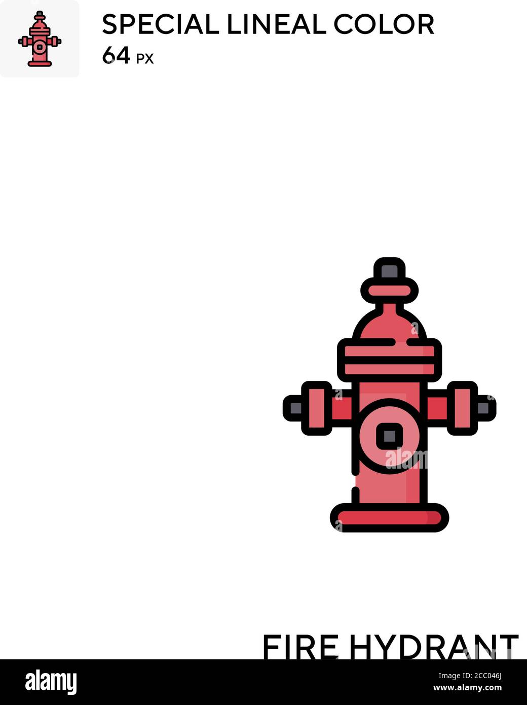 Fire hydrant Special lineal color vector icon. Fire hydrant icons for ...