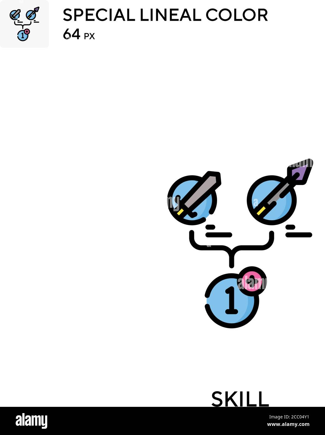 Skill Special lineal color vector icon. Skill icons for your business ...