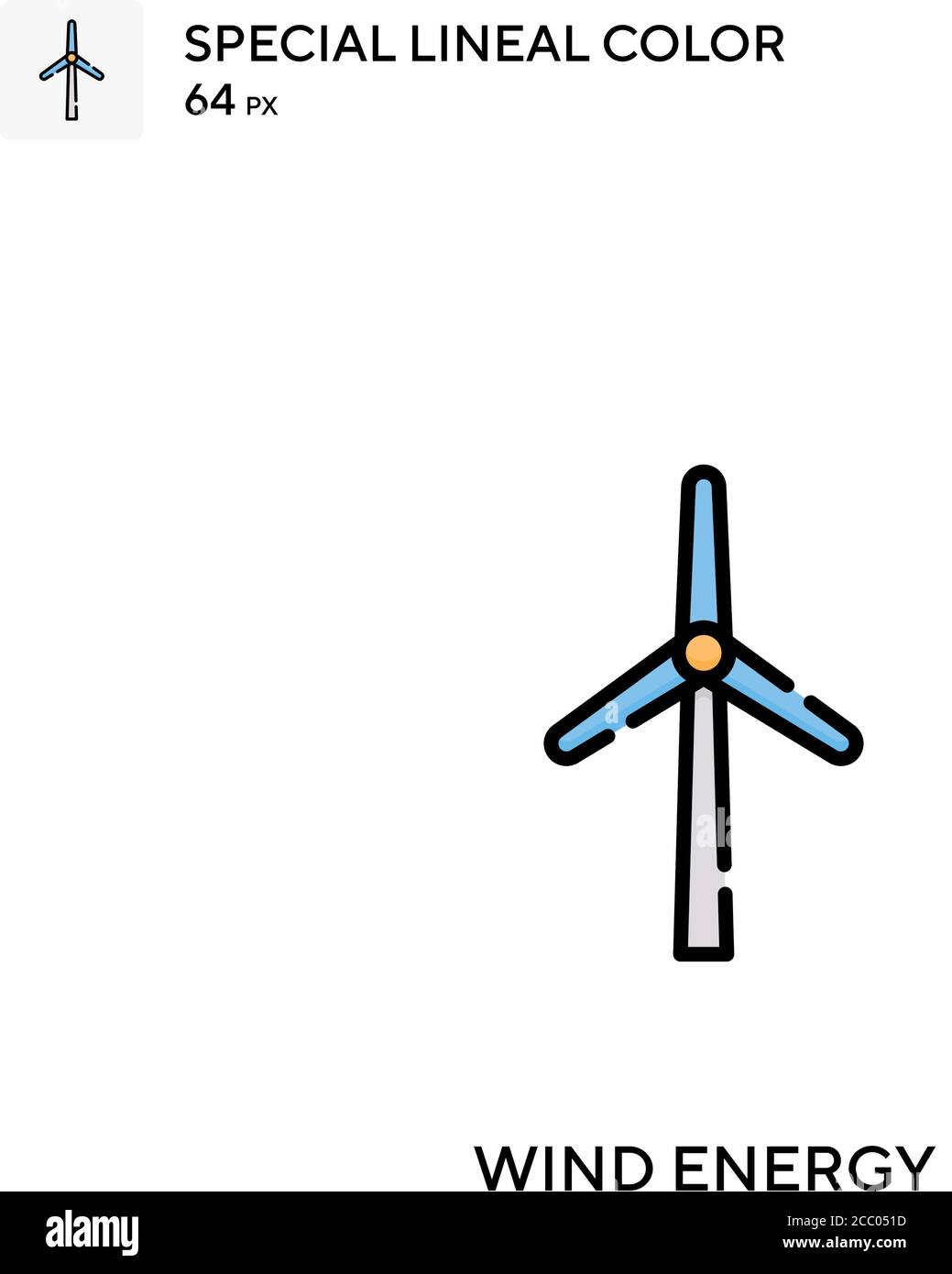 Wind energy Special lineal color vector icon. Wind energy icons for ...