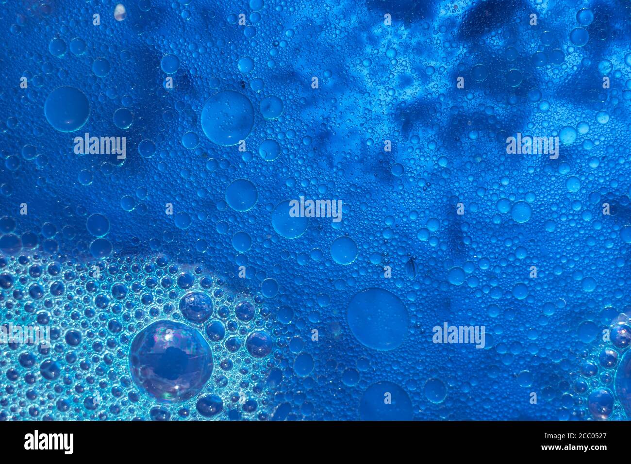 Beautiful abstraction blue water bubbles. Background pattern for design ...