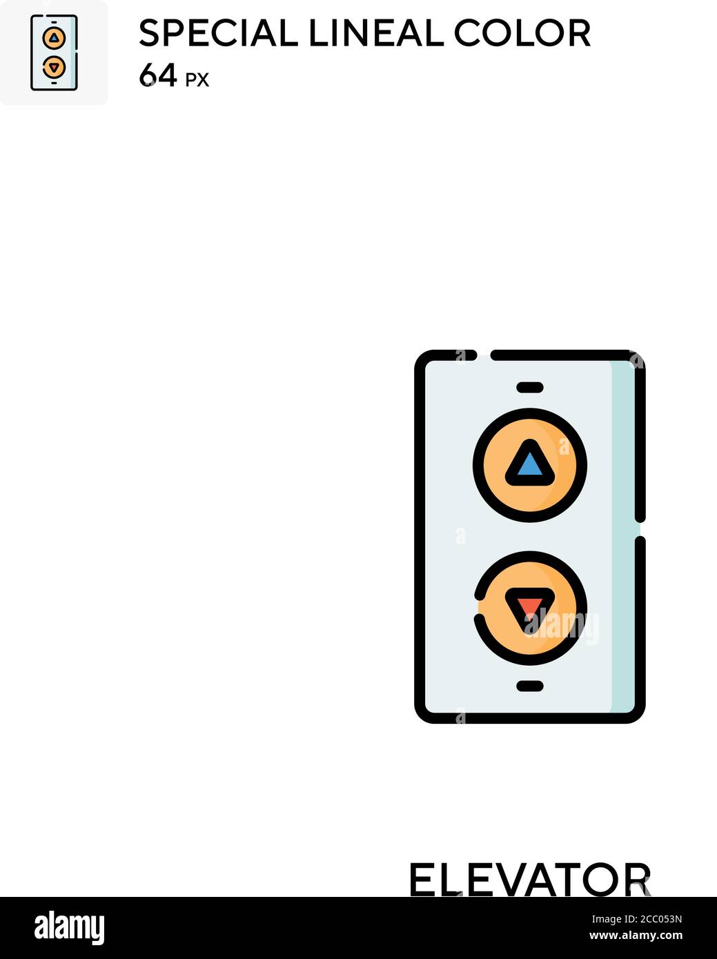 Elevator Special lineal color vector icon. Elevator icons for your ...