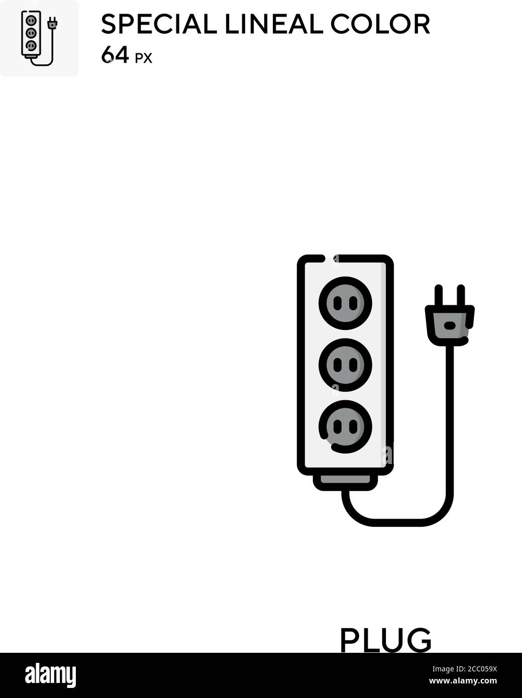 Plug Special lineal color vector icon. Plug icons for your business ...