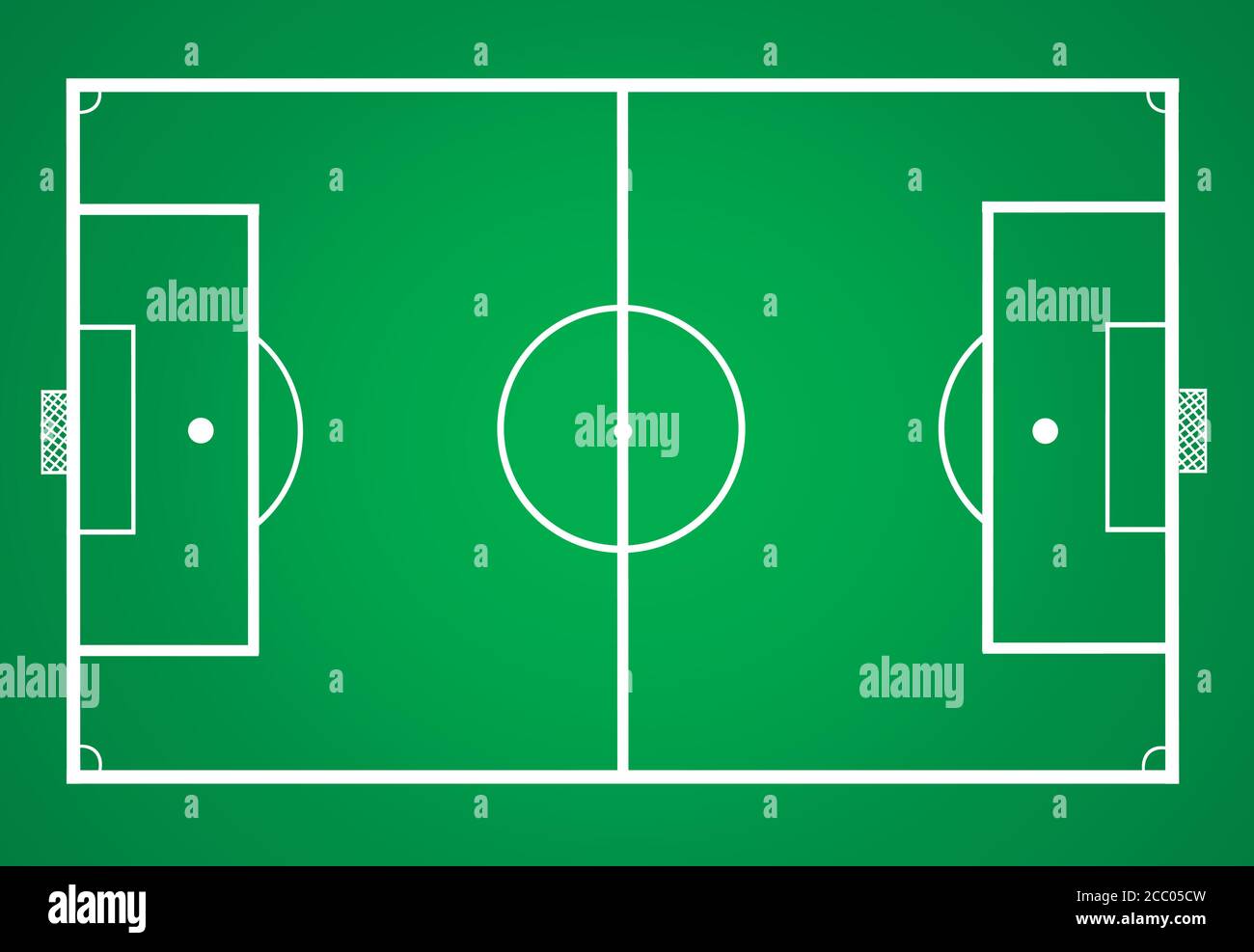 vector illustration of a soccer field Stock Vector Image & Art - Alamy