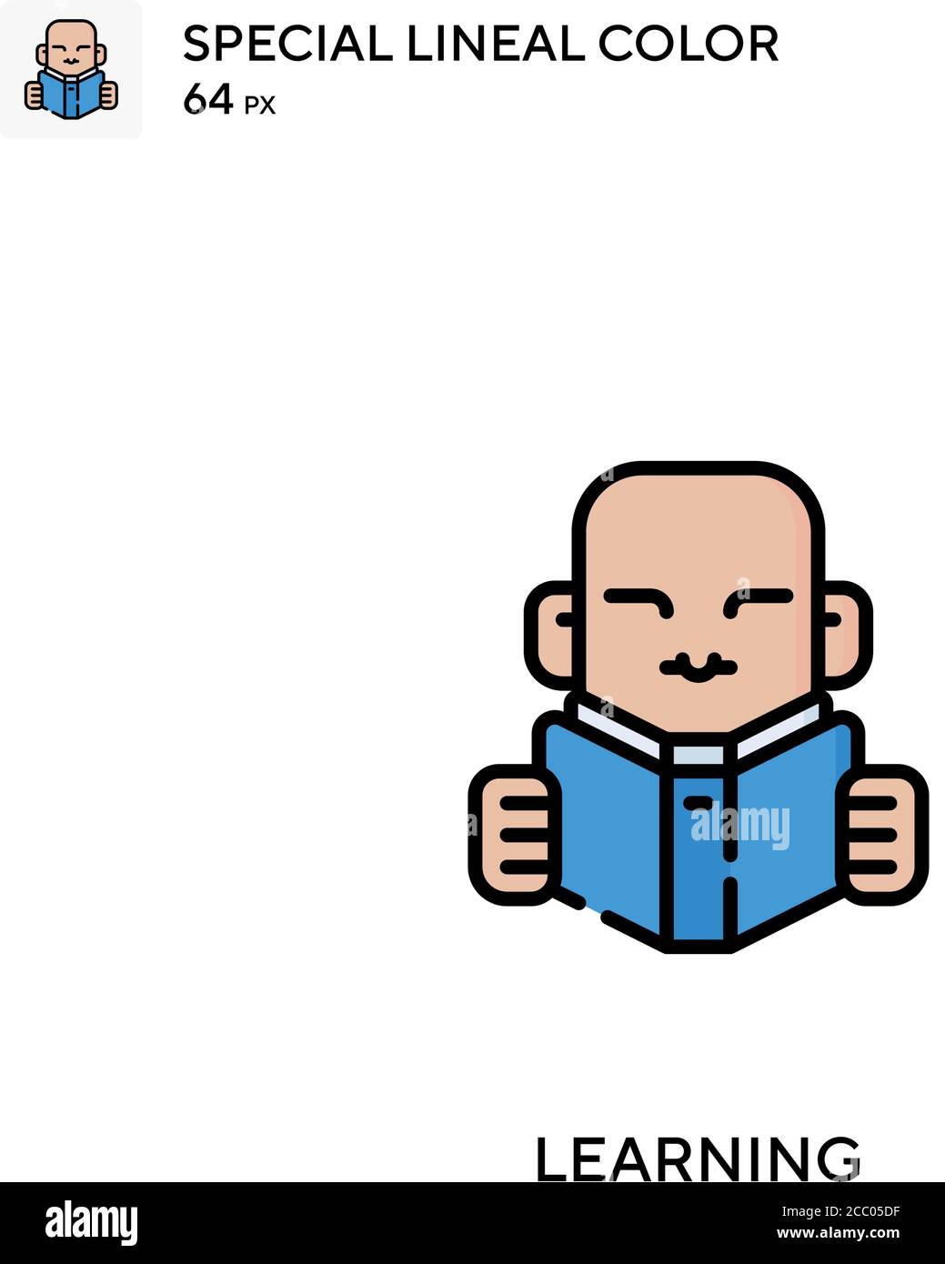 Learning Special lineal color vector icon. Learning icons for your ...