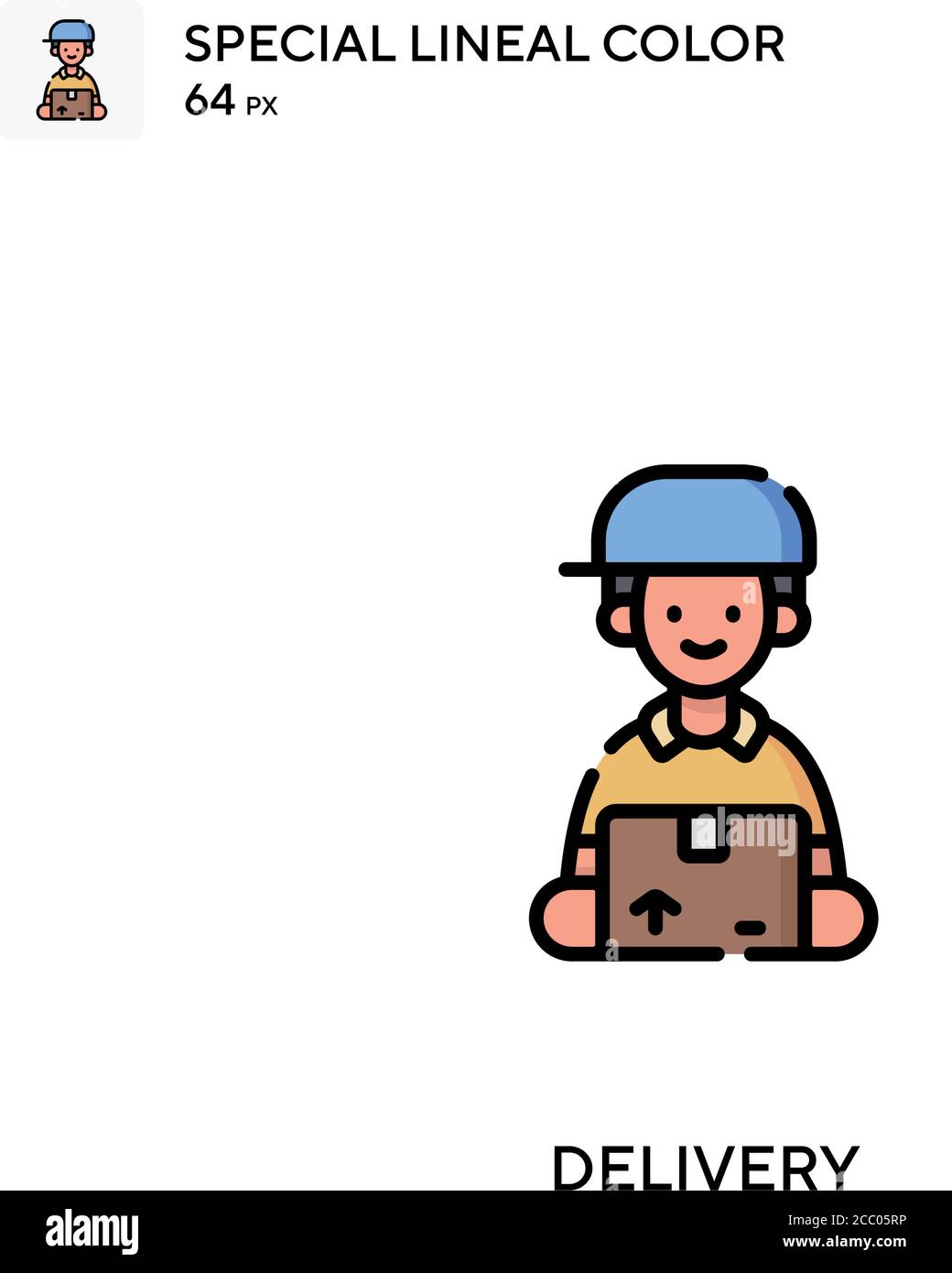 Delivery Special lineal color vector icon. Delivery icons for your ...