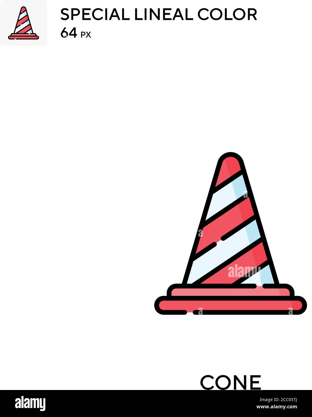 Cone Special lineal color vector icon. Cone icons for your business ...