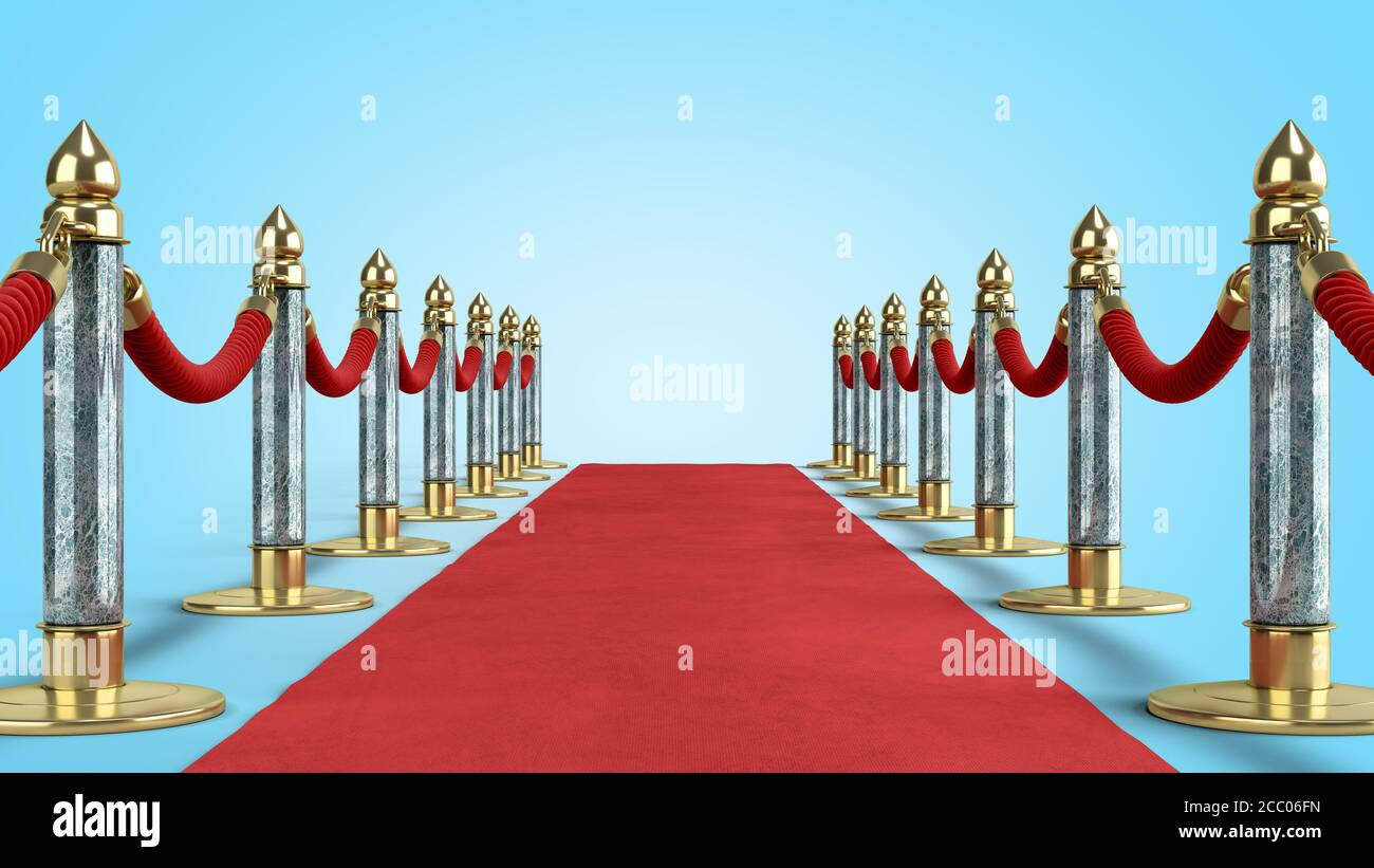 Stair luxury blue carpet hi-res stock photography and images - Alamy