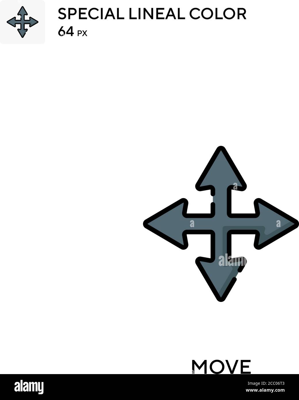 Move Special lineal color vector icon. Move icons for your business ...